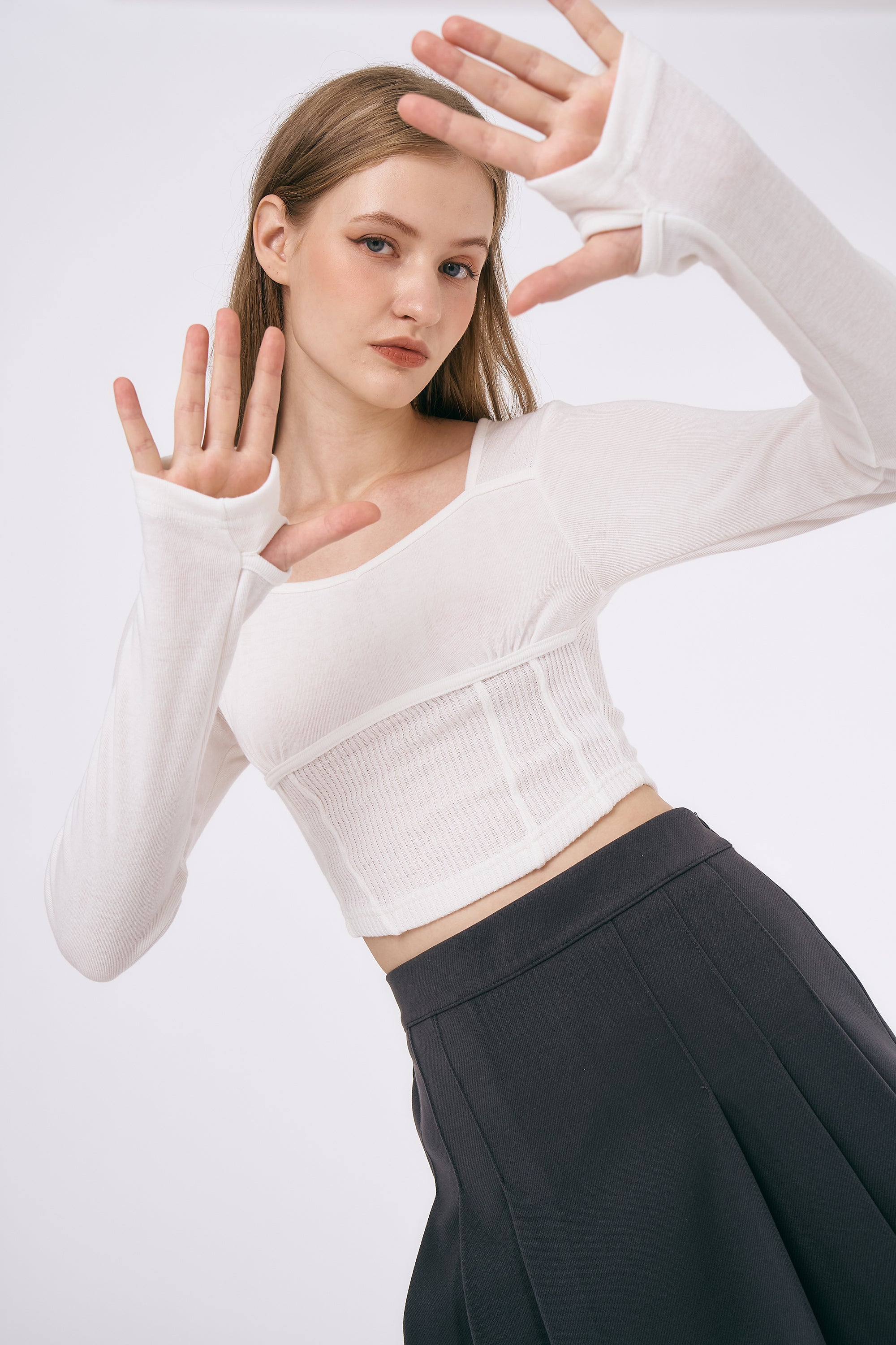 Ivy Squared Neck Top | Women's Crop Tops | storets