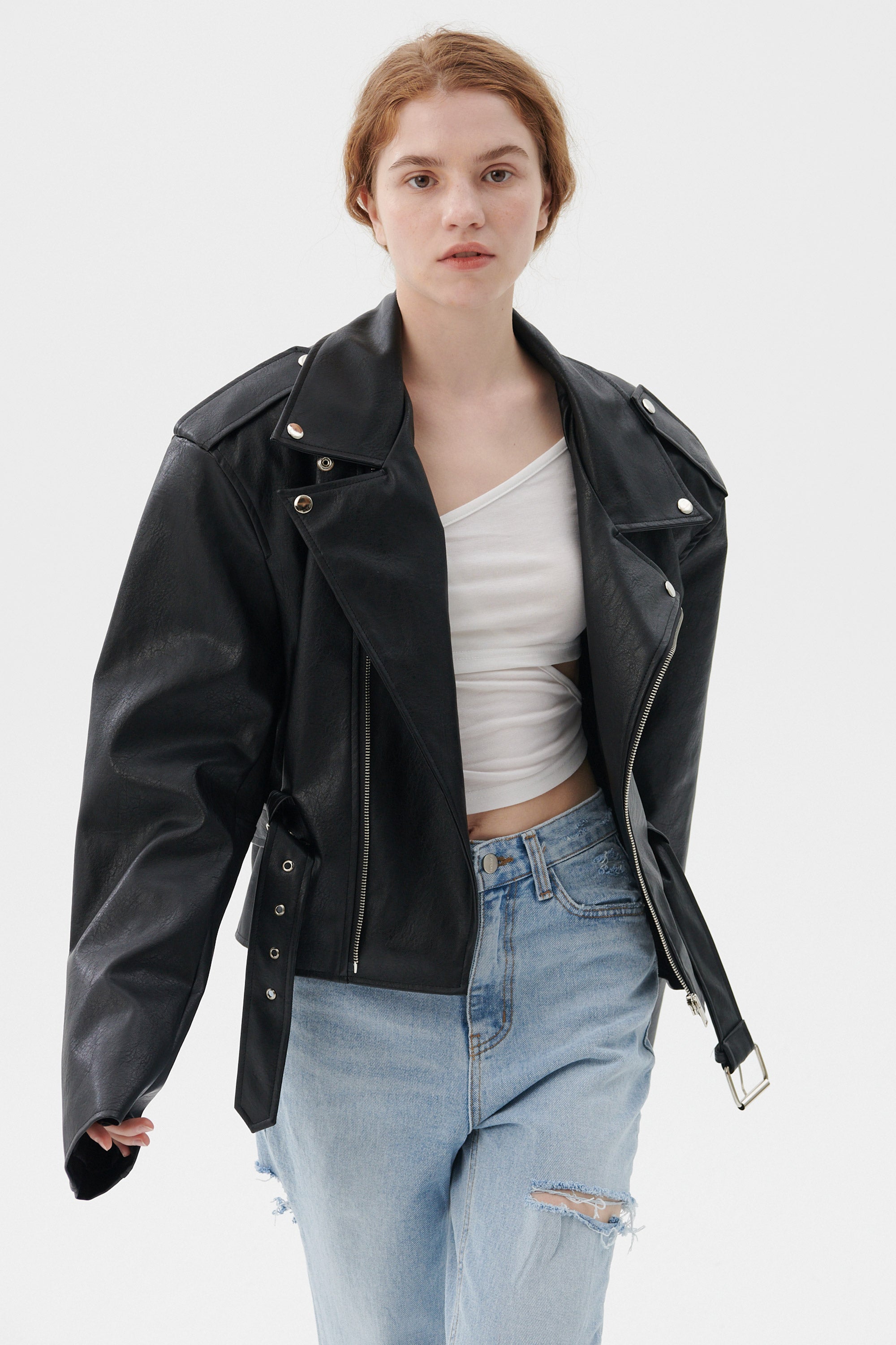Megan Oversized Rider Jacket | Women's Jackets & Coats | storets