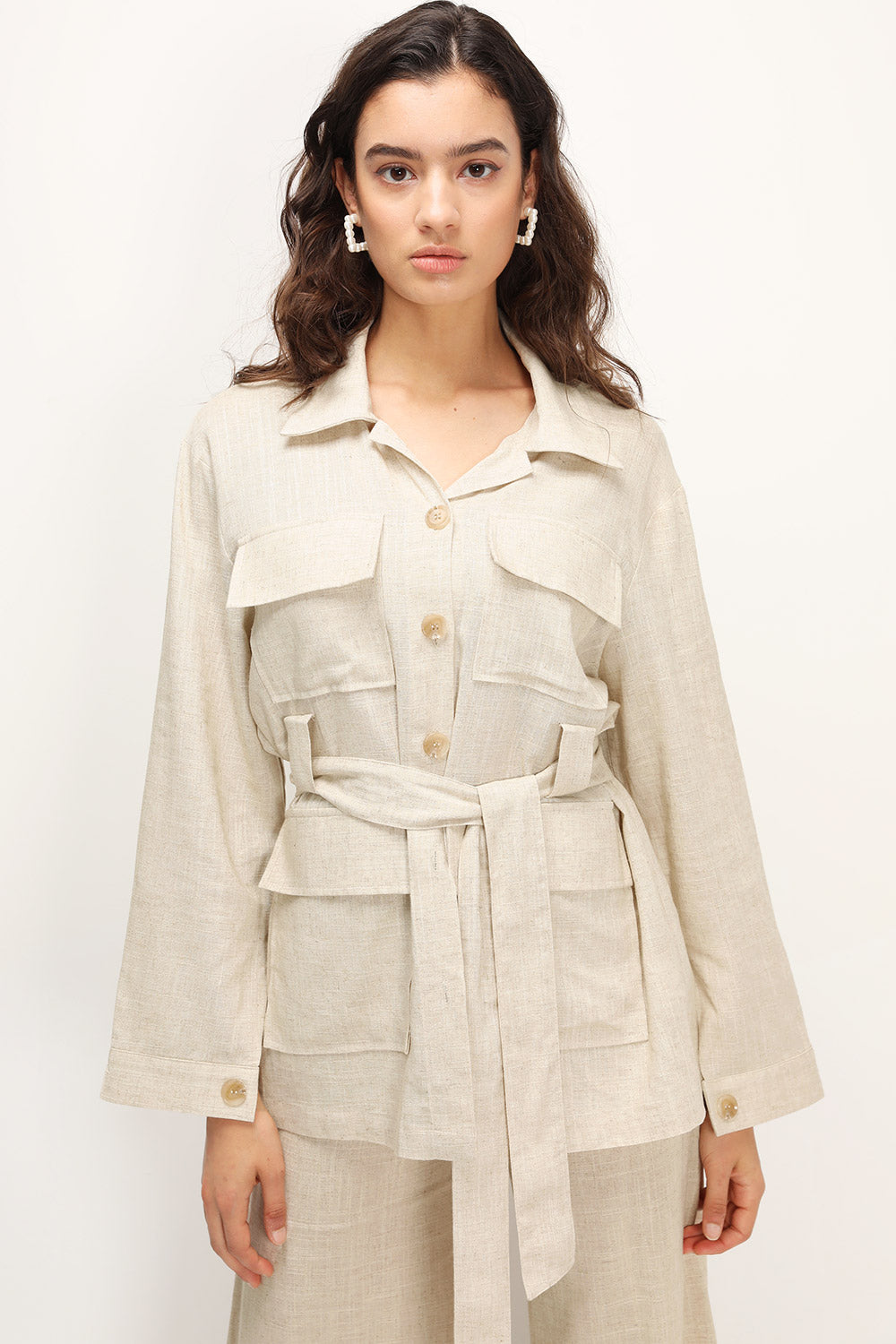 Dani Linen Safari Jacket | Women's Jackets & Coats | storets